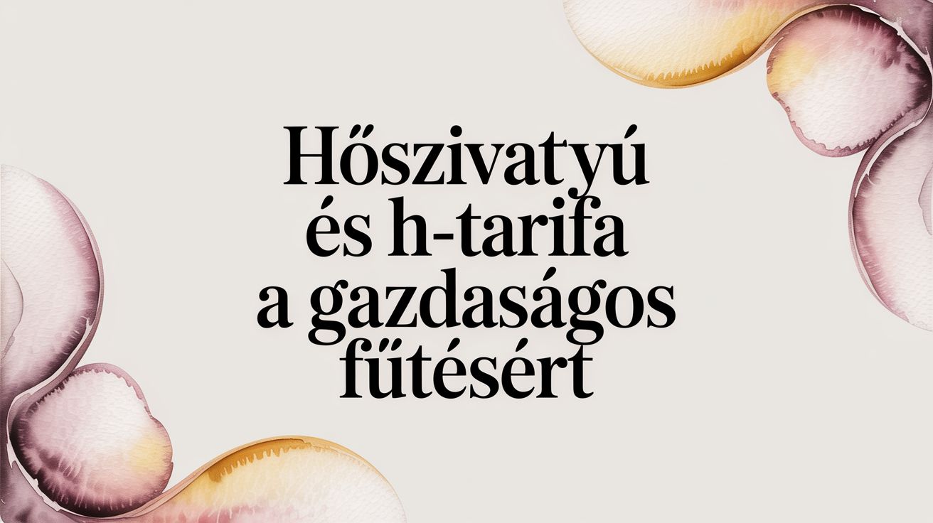 Hőszivattyú és H-tarifa: útmutató az energiatakarékos fűtéshez és ...